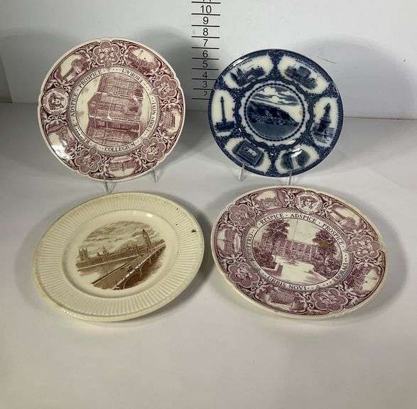 Collection of Four Commemorative Ceramic Plates by Various Makers ...