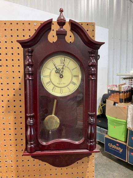 Stratford Westminster Chime Wall Clock with Pendulum, Works - Hash Auctions