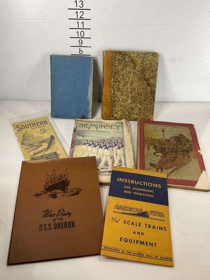 Collection of Vintage Booklets, Manuals, and Ephemera Including USS Oberon Diary - Hash Auctions