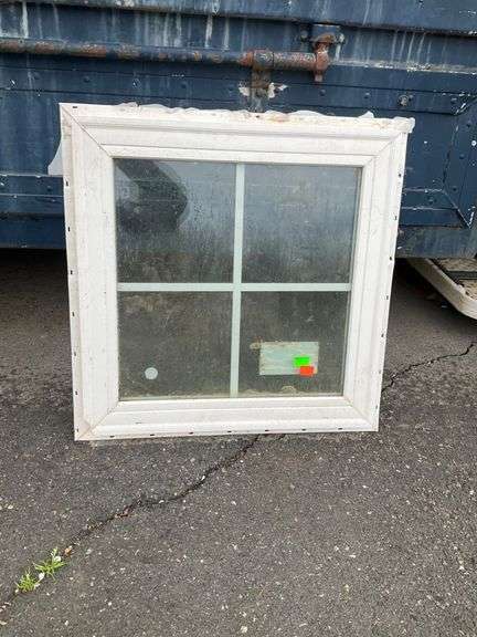 26×26” Window Frame with Four-Pane Glass - Hash Auctions