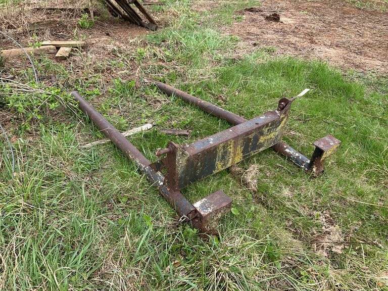 Hay Bale type rear tractor mount forks. Two point hitch type, forks or ...