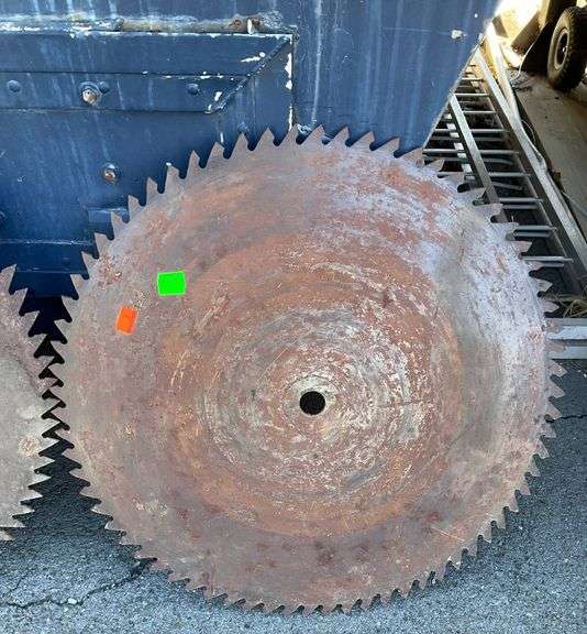 From The Pope Estate Property, Rust-Colored Circular Saw Blade, 27-inch ...