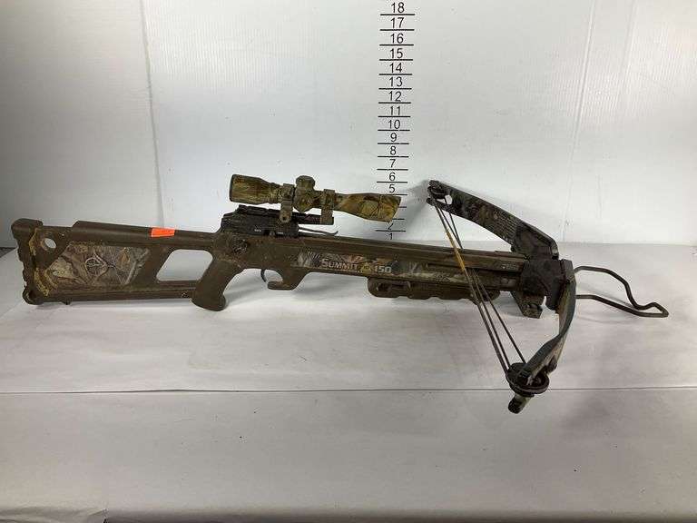 Summit HD 150 Crossbow with Camo Finish and Mounted Scope - Hash Auctions