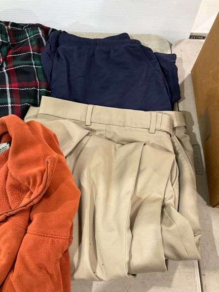 Assorted Mixed Clothing Lot Including Pants, Sweaters, and Shirts ...