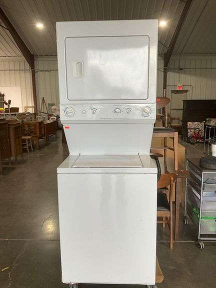 Frigidaire Stacked Washer and Dryer Laundry Center - Hash Auctions