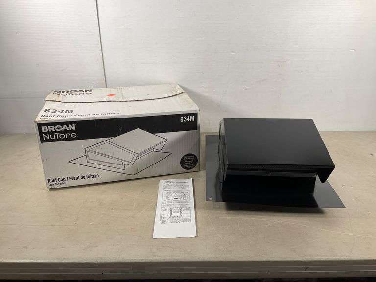 Broan NuTone 634M Steel Roof Cap with Built-In Backdraft Damper From ...