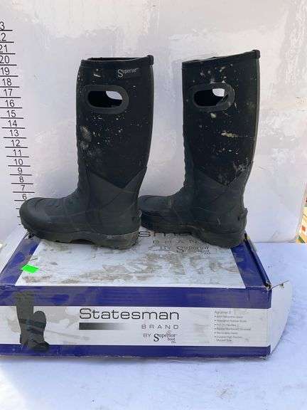 Statesman Brand Agrunner 2 Neoprene Waterproof Boots, Mens Size 10 ...