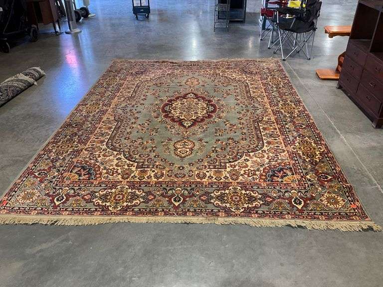 Shahistan 100% Worsted Wool Pile Area Rug, 8.3 x 11 Foot - Hash Auctions