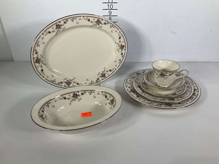 Noritake Ivory China 7237 Adagio Thirty-Eight Piece Dinnerware Set ...