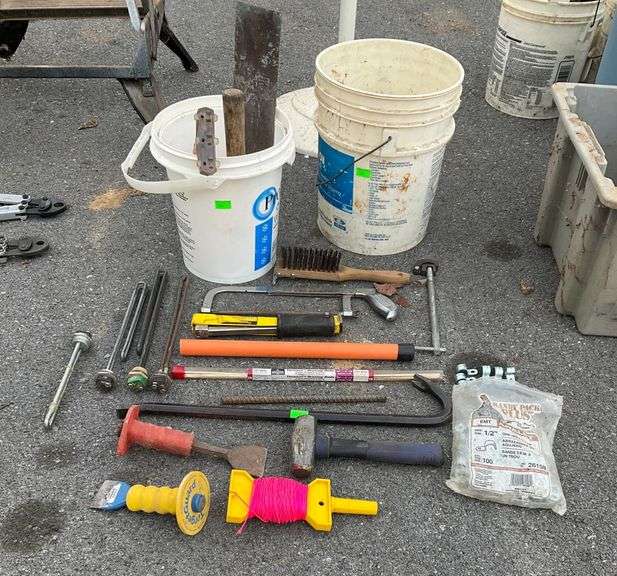 Assorted Tools, Hardware, Buckets, and Accessories - Hash Auctions