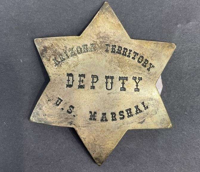 Arizona territory US Marshall deputy badge - Hash Auctions