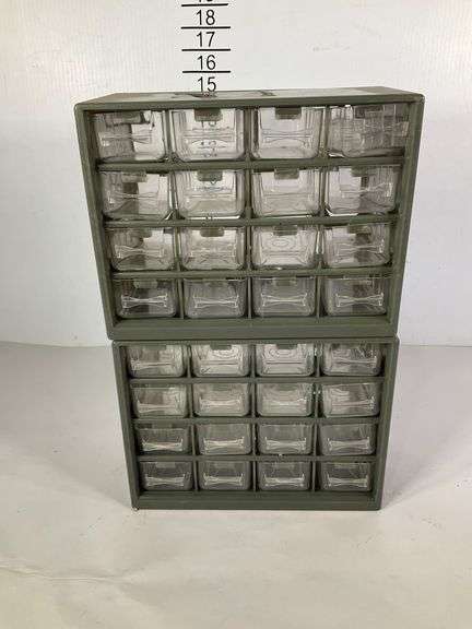 Stackable Plastic Storage Drawer Units with Clear Compartments - Hash ...