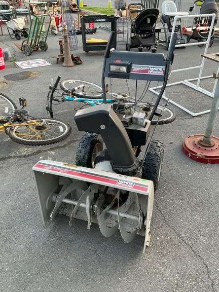 White Outdoor Power Snow Boss 850 Snowblower - Hash Auctions