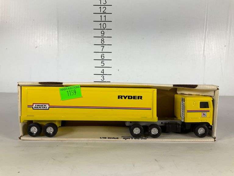 Ertl 1:48 Scale Kenworth Truck with Ryder Trailer in Original Packaging ...