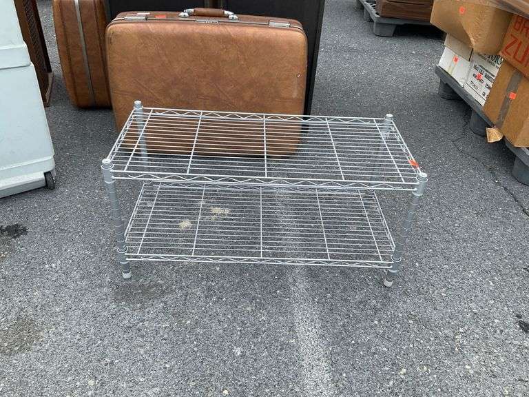 Two-Tier Metal Wire Storage Rack - Hash Auctions