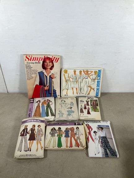 Collection of Vintage Sewing Patterns and Simplicity Sewing Book - Hash ...