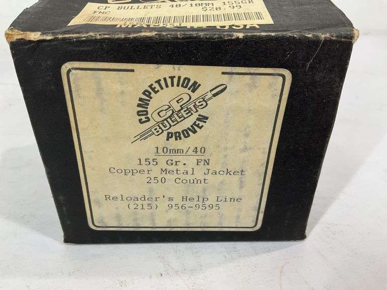 CP Ammo, 10mm/40 155gr copper metal jacket partial box - Hash Auctions