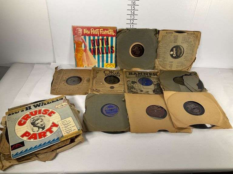 Collection of Vintage RPM Records with Sleeves - Hash Auctions
