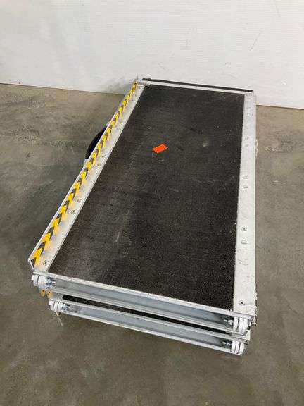 Folding Aluminum Ramp With Anti-Slip Surface and Side Guards, 5ft. Long ...