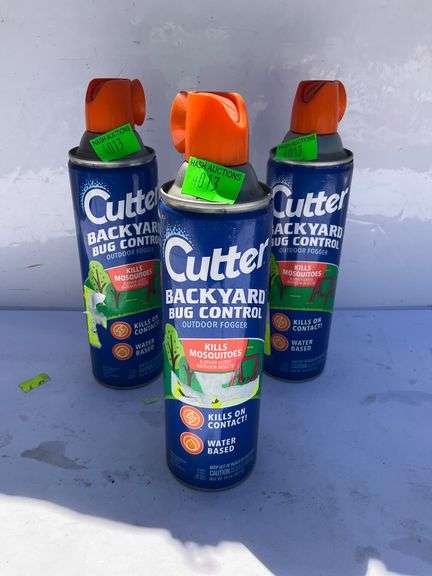 Three Cutter Backyard Bug Control Outdoor Fogger Spray Cans - Hash Auctions