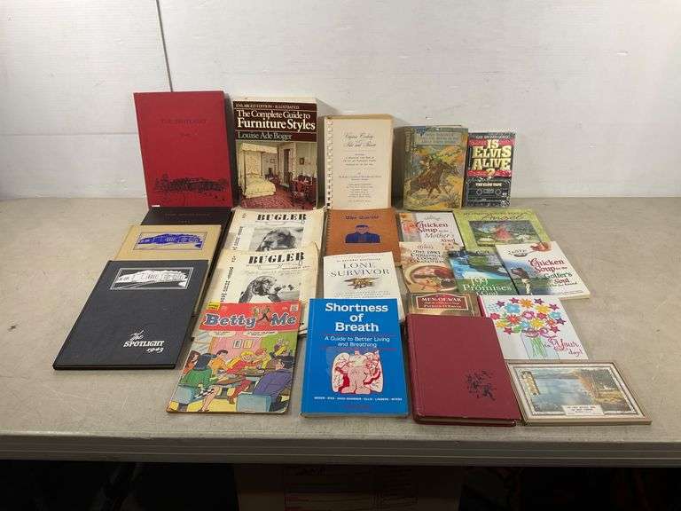 Assorted Lot of Books and Booklets Spanning Various Genres and Eras ...