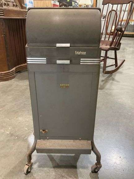 Edison Ediphone Voicewriter Dictation Machine with Cylinders and ...