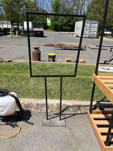 Free Standing Metal Sign Holder for 21×27-Inch Signs with 58-Inch ...