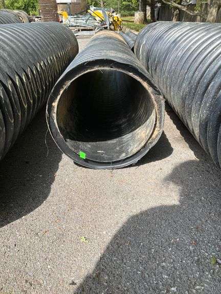 Black Corrugated Plastic Drainage Pipes, 5ft 8in Each - Hash Auctions