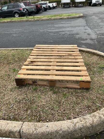 65”L x 44”W Slatted Wood Pallet - Hash Auctions