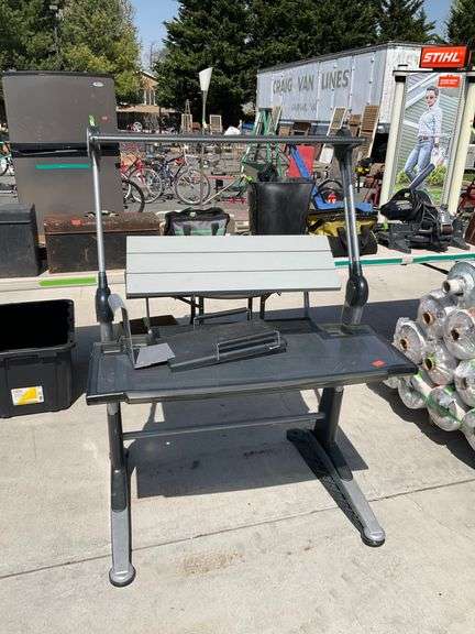 Adjustable Multi-Level Workbench with Perforated Shelf - Hash Auctions