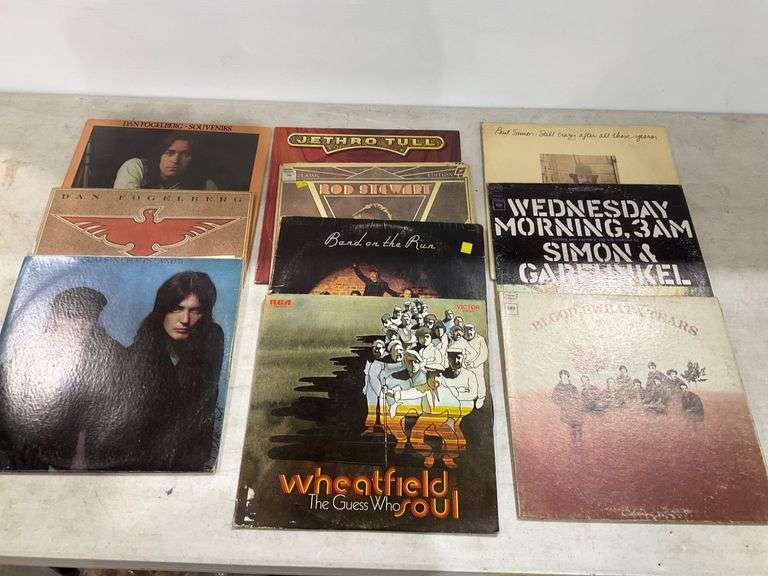 Collection of 10 Vinyl Records Featuring Various Artists and Albums ...