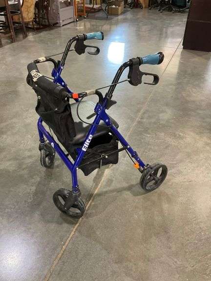 Hugo Elite Edition Rollator Walker with Seat and Storage Bag - Hash ...