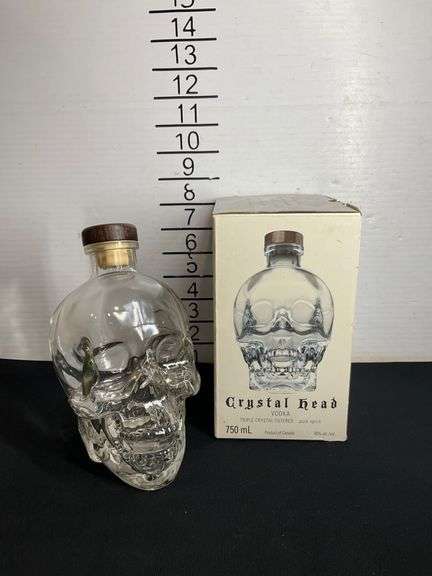 Crystal Head Vodka 750mL Glass Skull Bottle with Original Box - Hash ...
