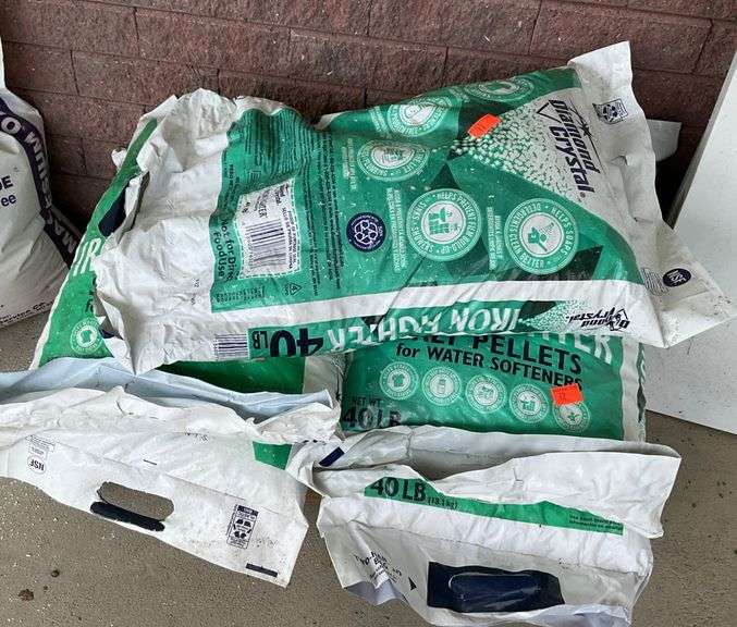 Diamond Crystal Water Softener Salt Pellets, 40 lb Bags - Hash Auctions
