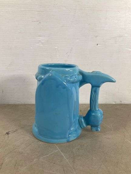 1985 Shawnee Industries Blue Ceramic Hammer-Handle Mug - Hash Auctions