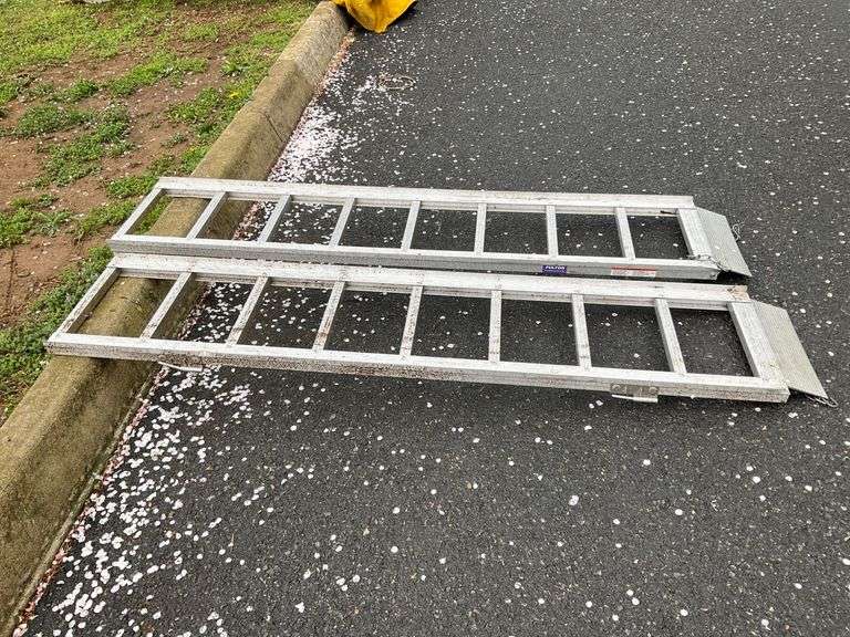Pair of Aluminum Ramps, 68”L x 14”W - Hash Auctions