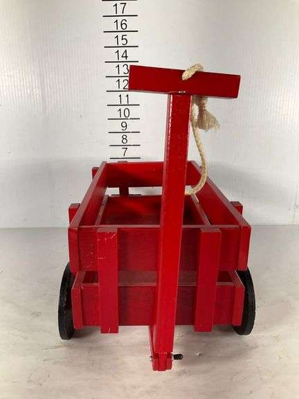 Red Pull Wagon with Rope Handle and ‘Red Wagon’ Lettering - Hash Auctions
