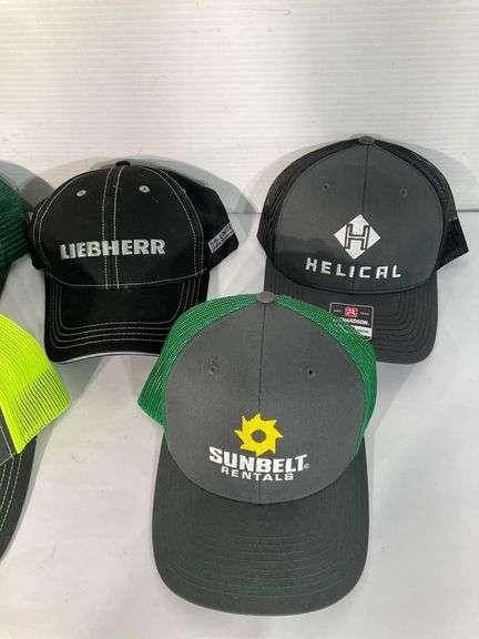 Lot of Seven Branded Baseball Caps with Adjustable Backs - Hash Auctions