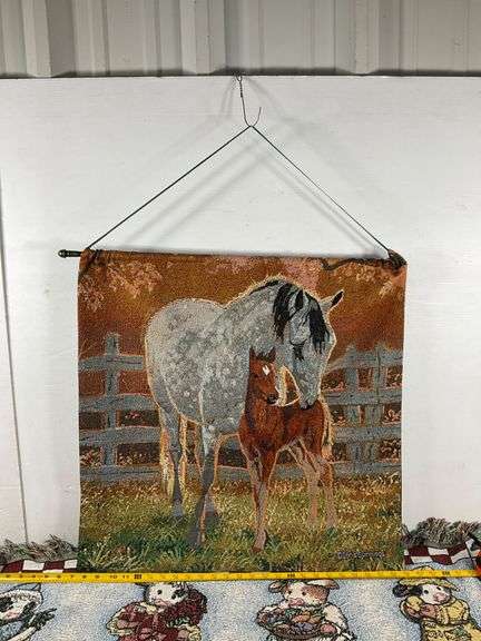 Chris Cummings Tapestry Wall Hanging and ‘Moos of the Month’ Throw Blanket - Hash Auctions