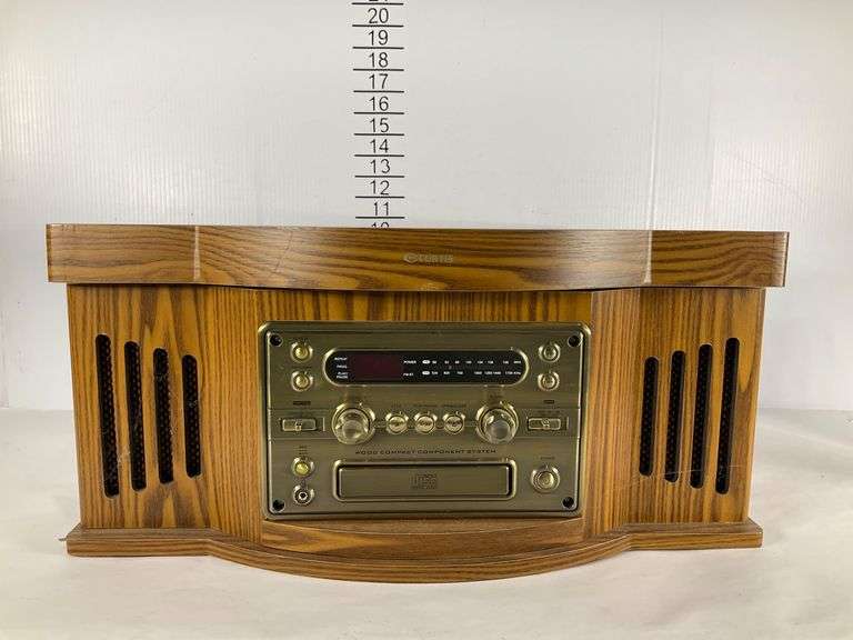 Curtis All-in-One Stereo System with Turntable and CD Player - Hash ...