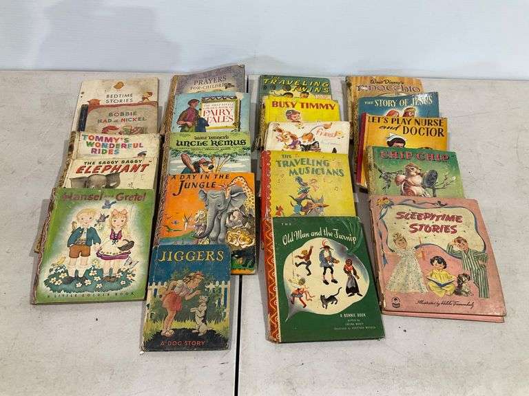 Collection of Vintage Children’s Storybooks Featuring Little Golden ...