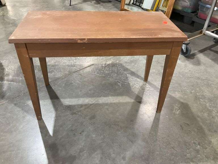 Hinged-Top Rectangular Table with Interior Storage, 20 Inches Tall ...