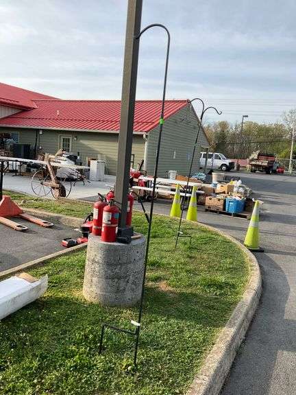 90”H Metal Shepherd Hook - Hash Auctions