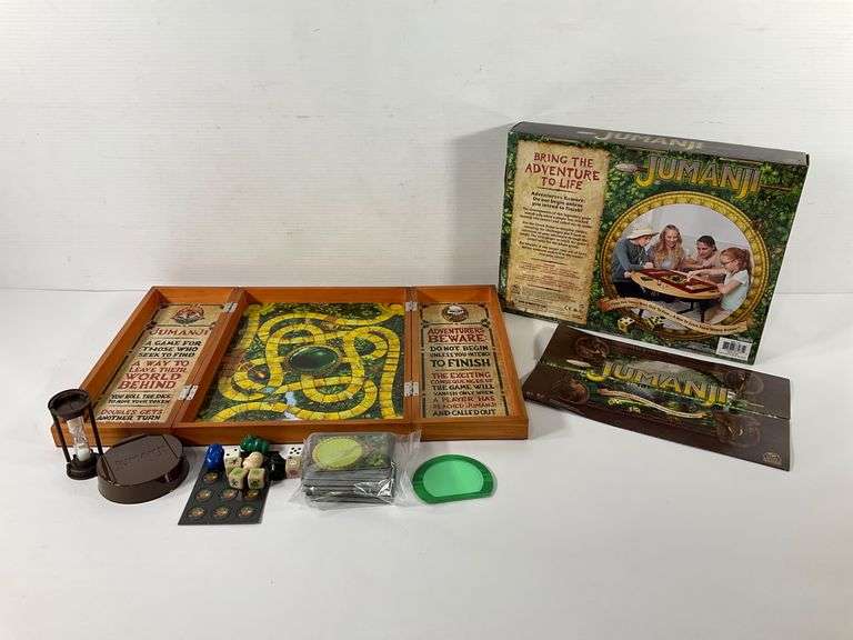 Jumanji Deluxe Board Game Set with Game Pieces and Original Box-No Lid ...