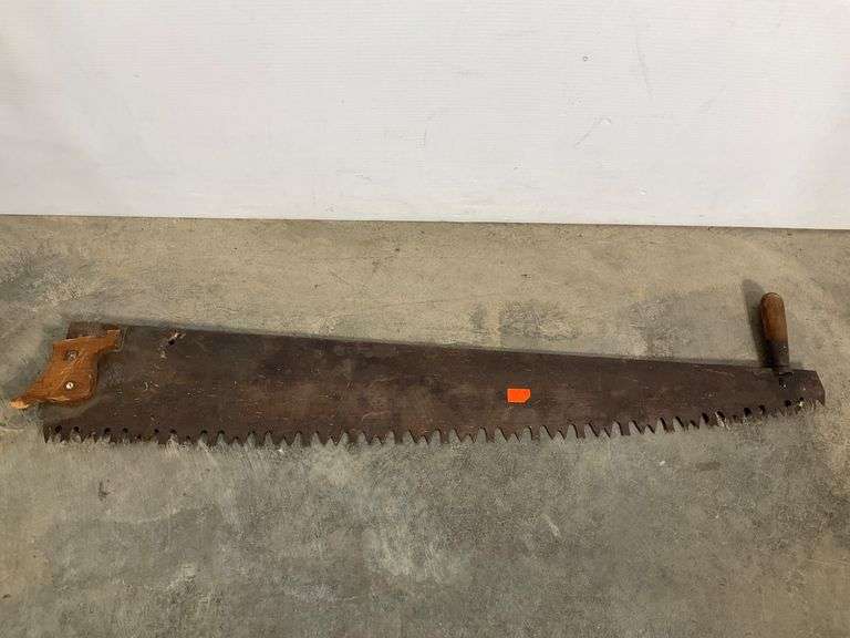 Two-Man Crosscut Saw with Dual Handles, 43in Long - Hash Auctions