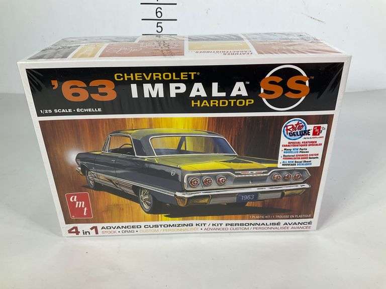 Factory-Sealed 1:25 Scale 1963 Chevrolet Impala SS Hardtop Model Kit ...