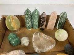 Assorted Polished and Carved Stone and Crystal Specimens - Hash Auctions