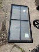Four-Panel Window with Black Metal Frame, 52”Hx23”W - Hash Auctions