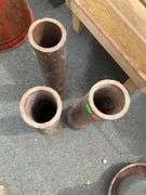 Set of Three Cylindrical Metal Pipes, 26 Inches Tall - Hash Auctions