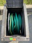 Suncast Hose Storage Box with Wicker-Style Design with Hose. - Hash ...